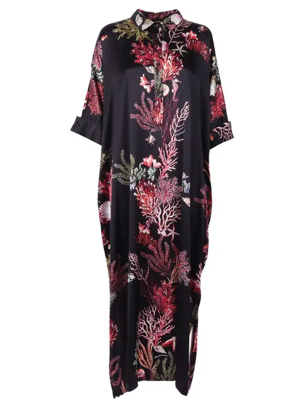 SHIRTAPORTER Silk Caftan - Red