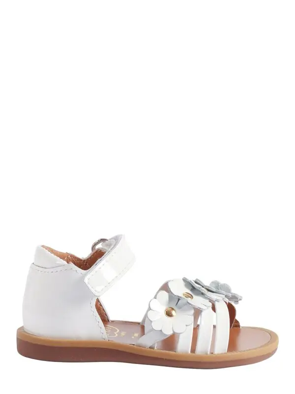 POM D'API Poppy Multi Flo Shoe - White