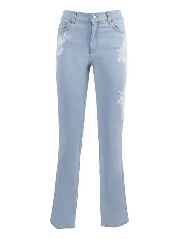 ERMANNO DI E.SCERVINO Jeans With Appliqu - Blu