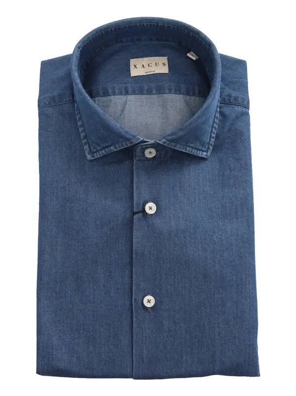 XACUS Classic Collar Shirt - Blu