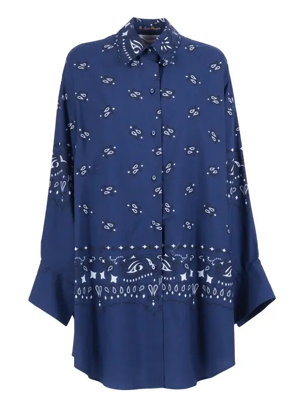 LE SARTE PETTEGOLE Printed Shirt - Blu