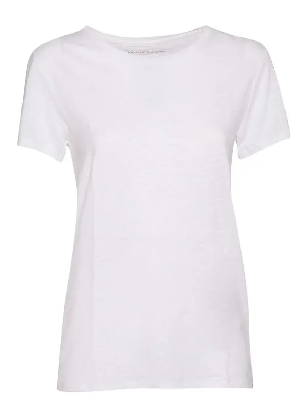 Majestic Filatures Col Rond Mc 001 T-shirt - White
