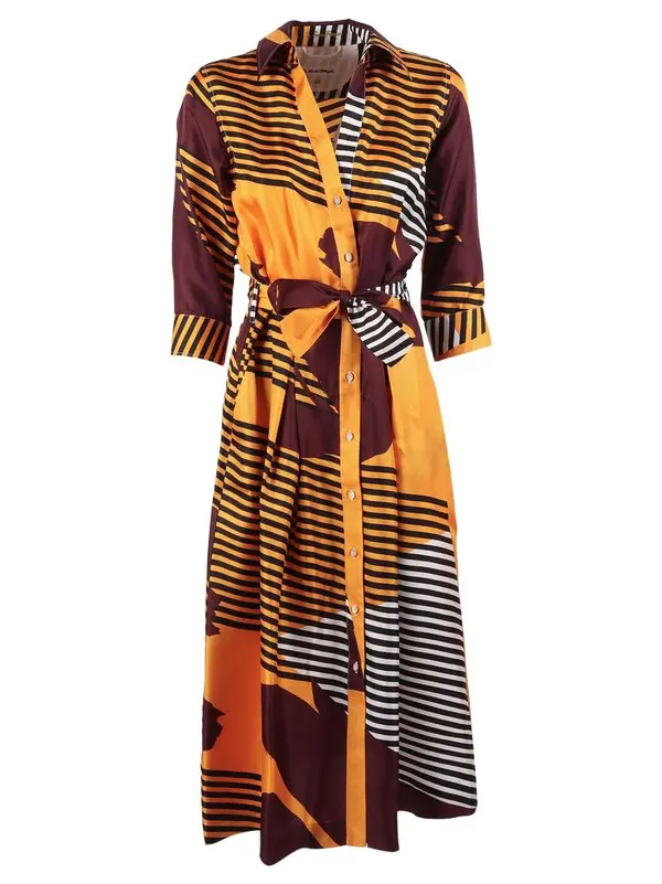 LE SARTE PETTEGOLE Printed Shirt Dress - Other