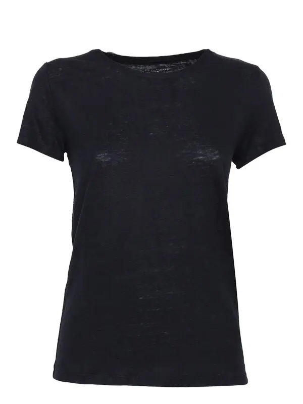 Majestic Filatures Round Neck Short Sleeve T-shirt - Blu