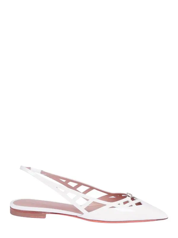 Santoni Stella Flat Vhdi80 Ballerinas - White