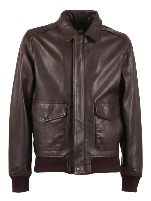 SCHOTT Leather Jacket - Red