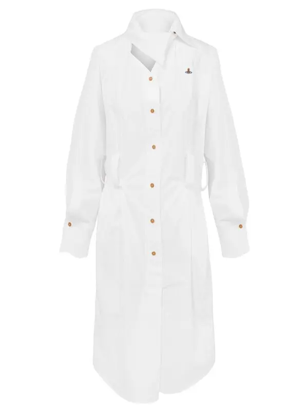 VIVIENNE WESTWOOD Drunken Shirt Dress - White