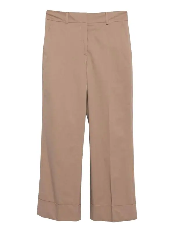 Incotex Arlys Wide-leg Cuffed Trousers - Brown