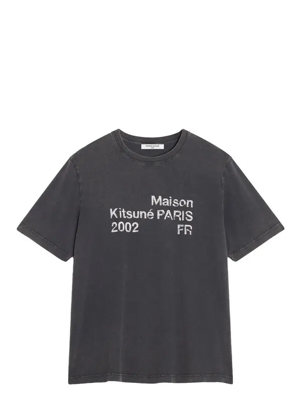 Maison Kitsuné 2002 Faded Comfort Fit T-shirt - Black