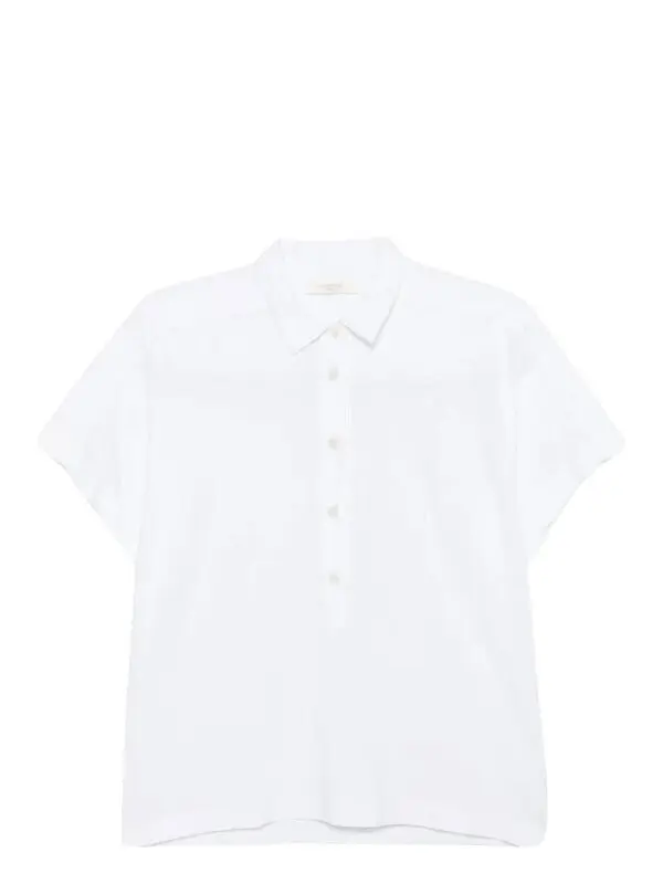 ZANONE Short-sleeved Cotton Polo Shirt - White