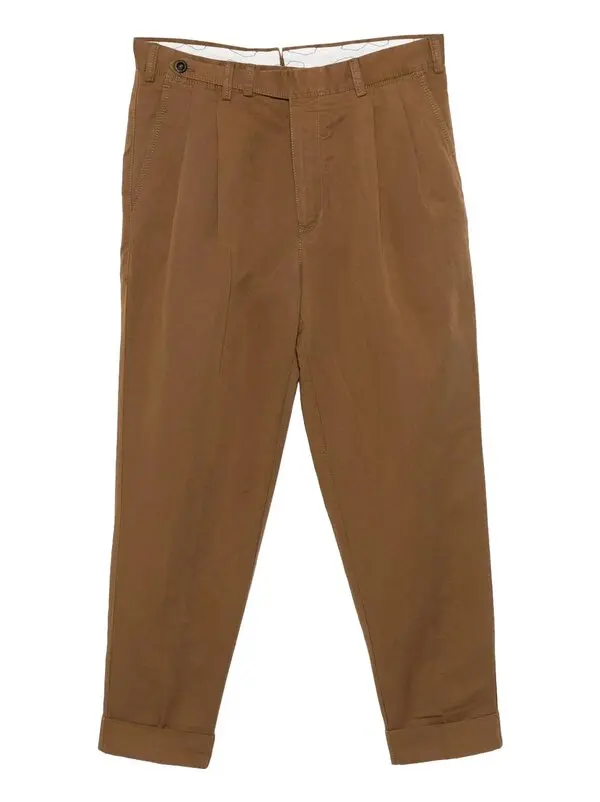 PT TORINO Vintage Carrot Trousers - Brown