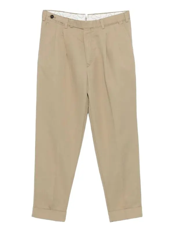 PT TORINO Vintage Carrot Trousers - Nude & Neutrals