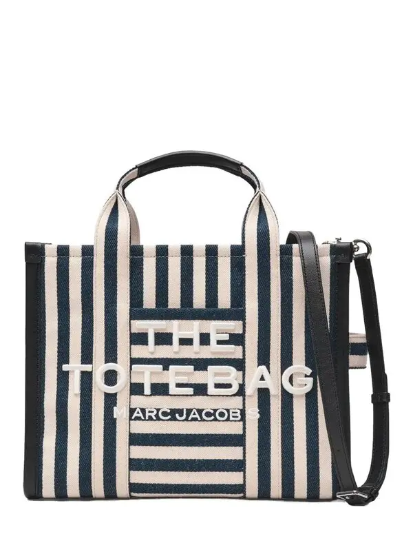 Marc Jacobs Stripe Canvas Medium Tote Bag - Blue