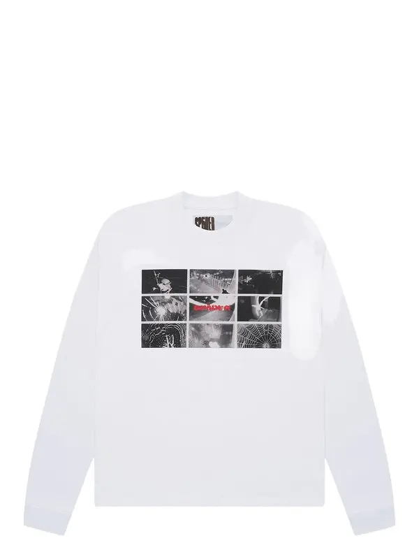 SP5DER Web Monitor Long-sleeve Hw Tee - White