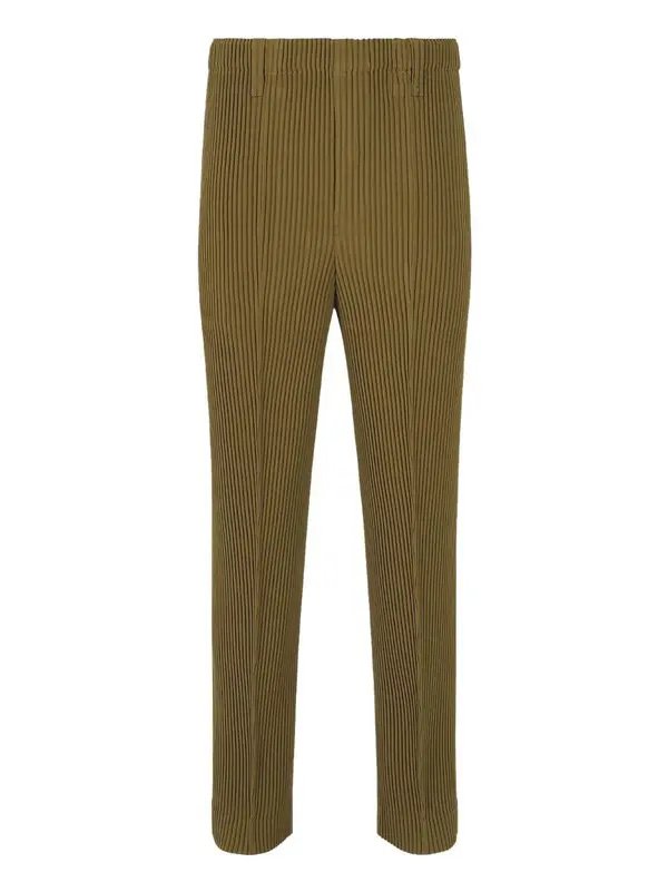 Issey Miyake Tuxedo Pleats Pants - Tan