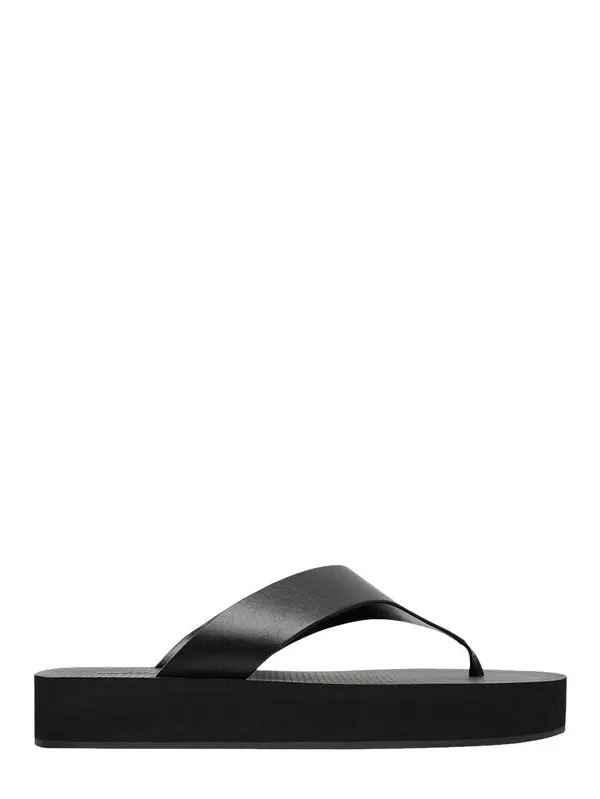 THE ROW Dune Flatform Ginza Sandals - Black