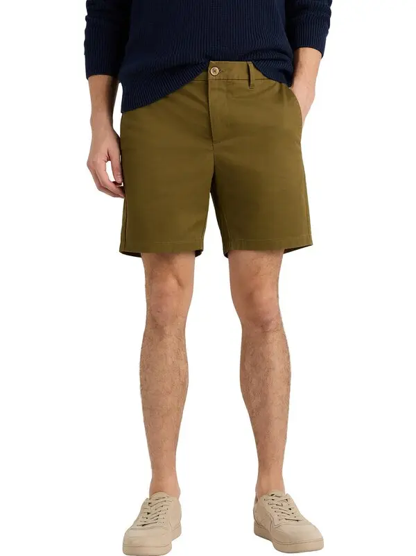 Quince Classic Stretch Chino Shorts 7 - Military Olive