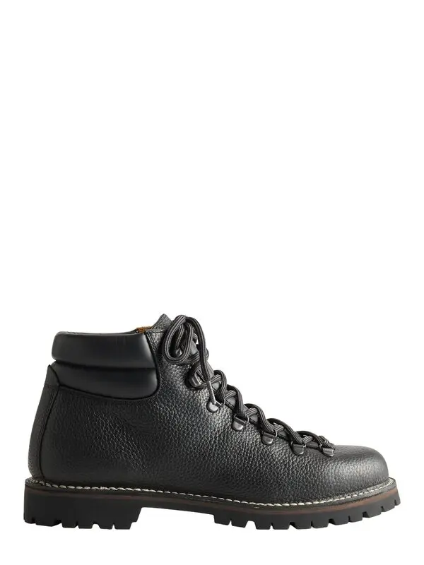 Quince Leather Waterproof Hiking Boot - Black