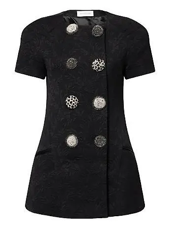 Dries Van Noten Jewel-embellished Woven Jacket - Black