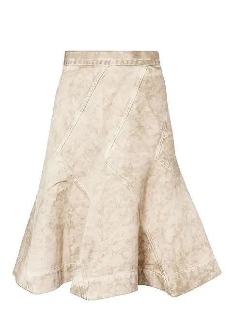 VIVIENNE WESTWOOD Bella Donna Denim Midi Skirt - Washed Beige