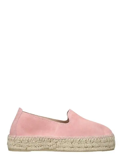 Manebí Hamptons Double-sole Suede Espadrilles - Pale Pink
