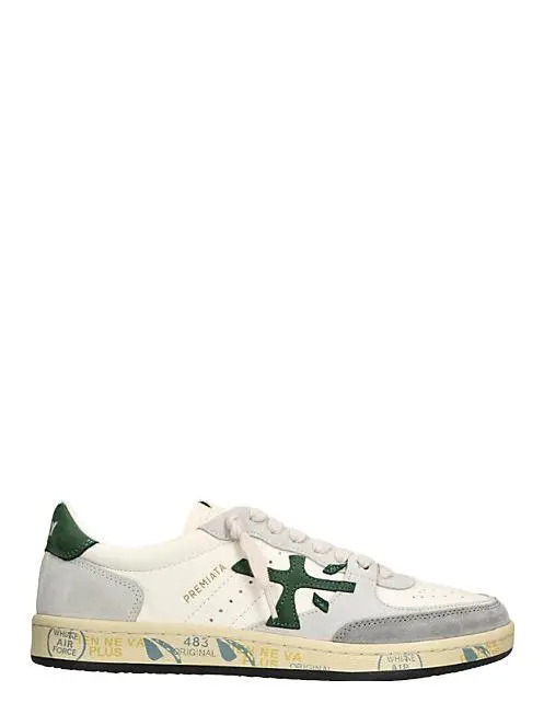 Premiata Leather Low-top Trainers - White/comb