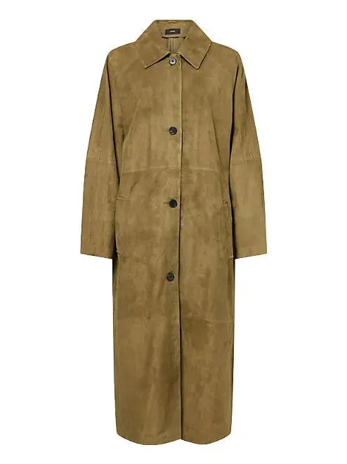 ARMA Judy Suede Coat - Cedar Green