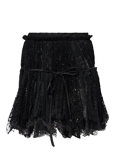 JW Anderson Lace Mini Skirt - Black
