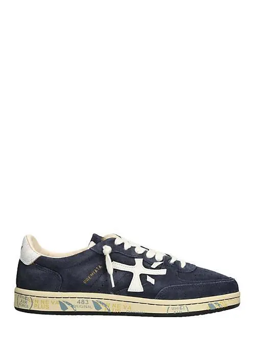 Premiata Bskt Clay Suede Trainers - Navy