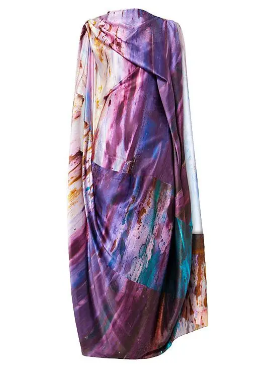 ROKSANDA Robina Printed Silk Maxi Dress - Brush Multi