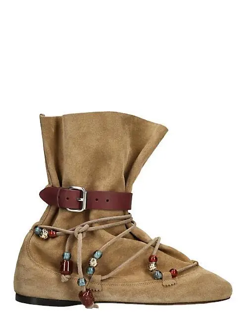 Isabel Marant Étoile Letiz Suede Ankle Boots - Taupe