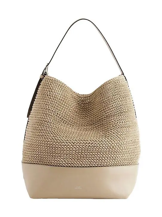 TOTEME Woven Leather Tote Bag - Natural