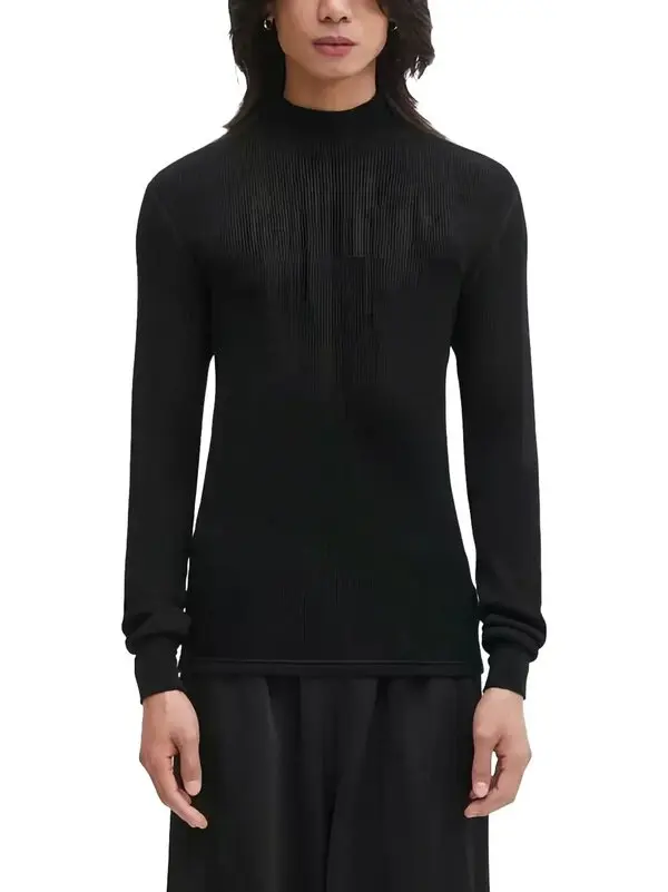 Visvim Ribbed Roll Neck Jumper - Black