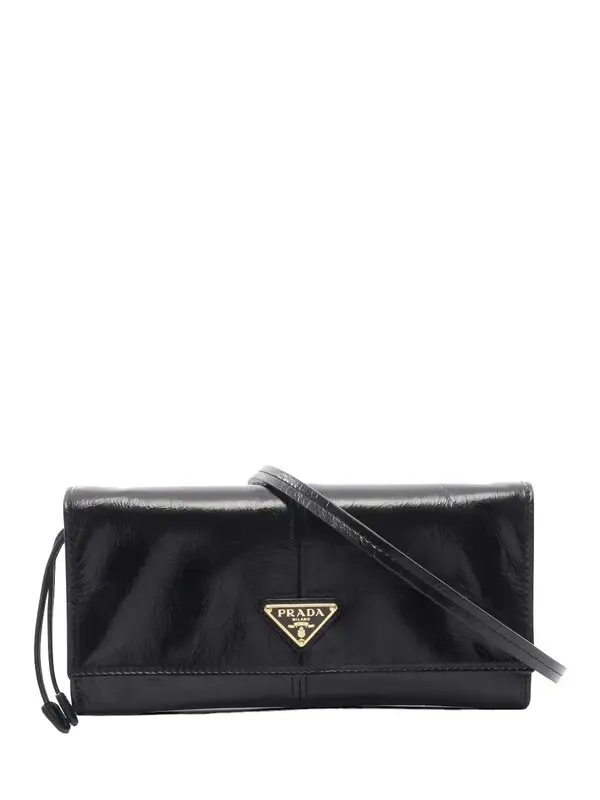 Prada Leather Cross Body Bag - Black