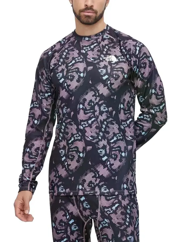 The North Face Printed Long Sleeve Base Layer - Black