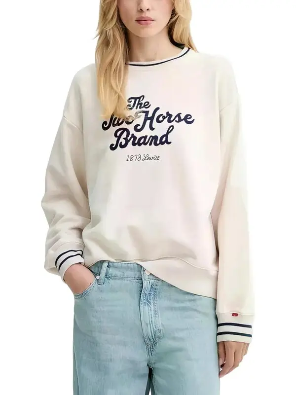 LEVI'S Print Ribbed Sweatshirt - Neutrals