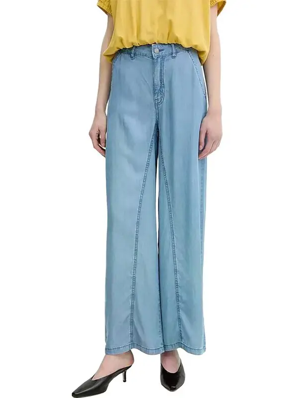BENETTON Seam-detail Trousers - Blue