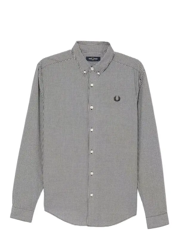 Fred Perry Gingham-checked Shirt - Black