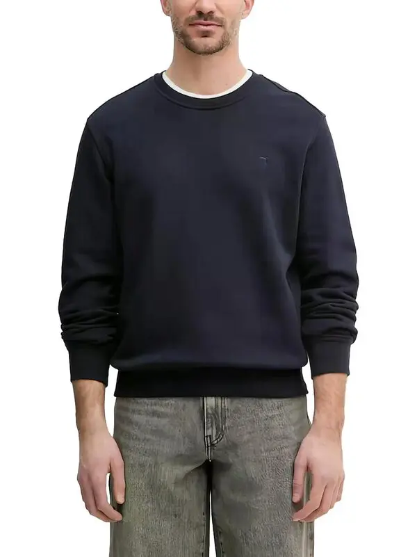 TRUSSARDI Embroidered Logo Sweatshirt - Blue