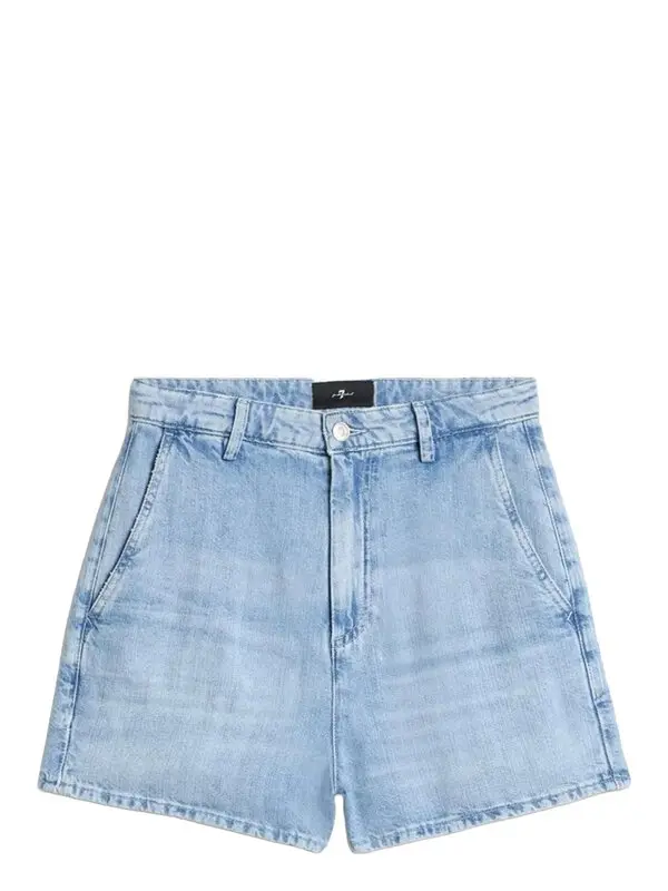 7 For All Mankind Iris Short - Light Blue Wash