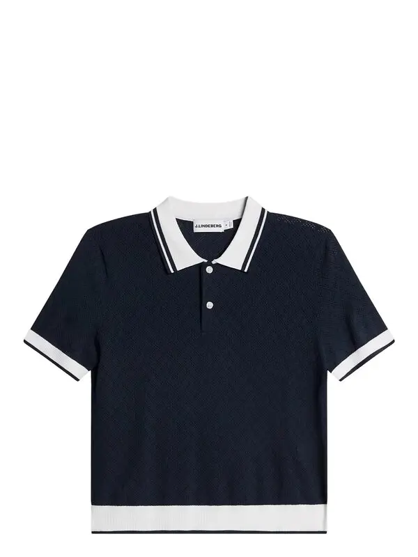J. Lindeberg Polly Pointelle Polo - Navy