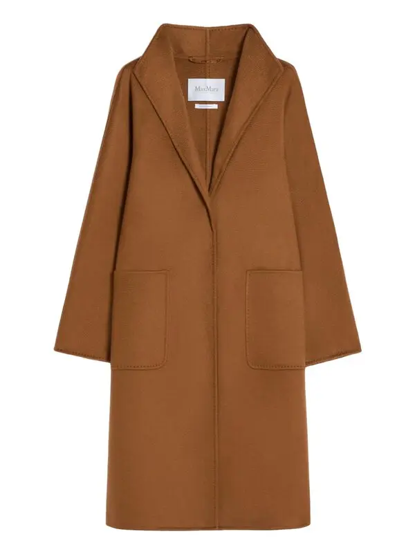 Max Mara Cashmere Zibeline Double-face Coat - Tobacco