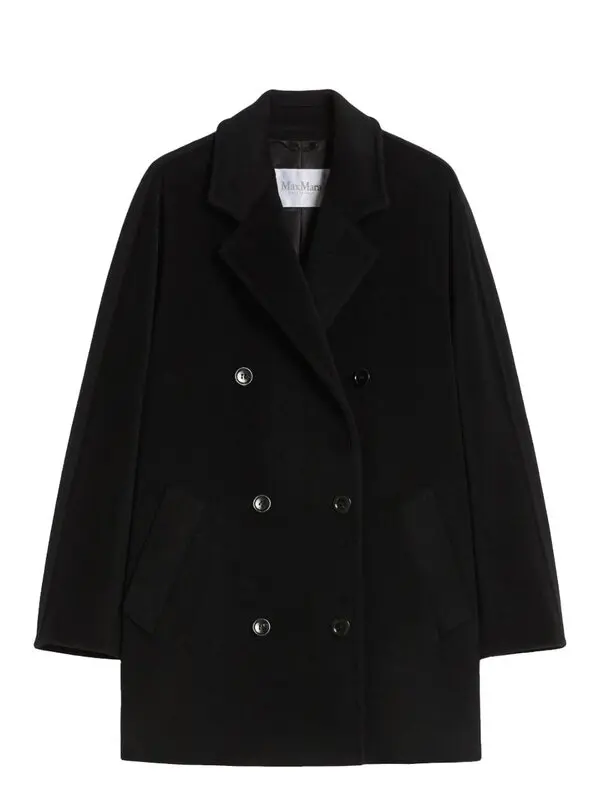 Max Mara Short 101801 Icon Coat - Black
