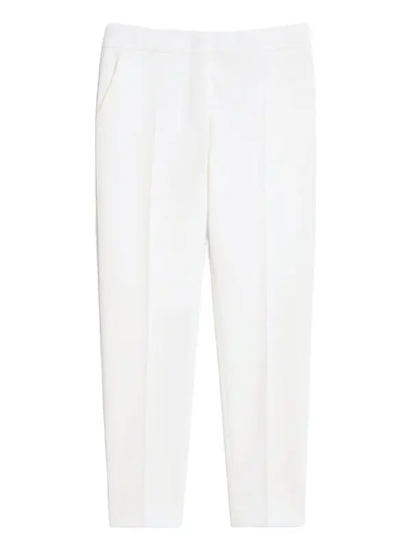 Max Mara Viscose Jersey Trousers - White