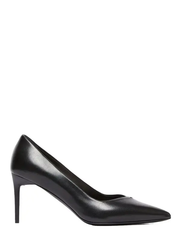 Max Mara Nappa Leather Court Shoes - Black