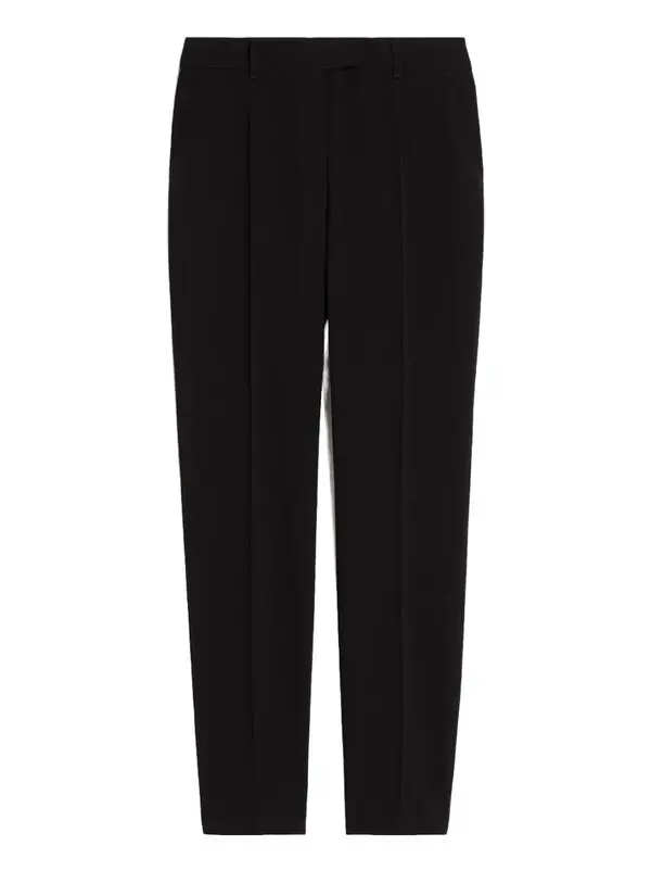 Max Mara Straight-fit Cady Trousers - Black
