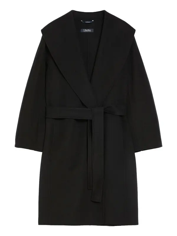 Max Mara Wool Robe Coat - Black