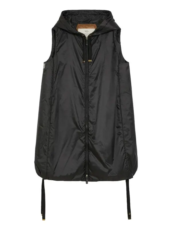 Max Mara Water-repellent Padded Gilet - Black