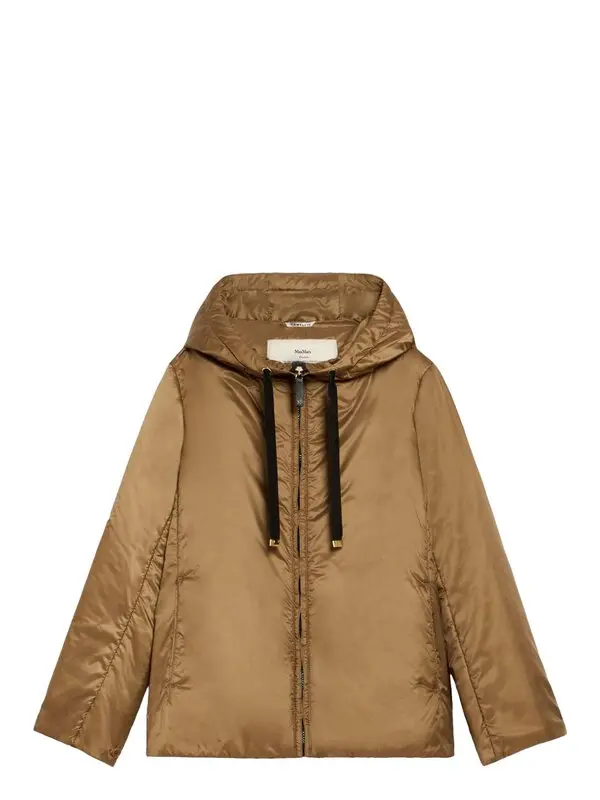 Max Mara Padded Water-repellent Hooded Jacket - Caramel