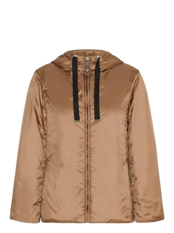 Max Mara Padded Water-repellent Hooded Jacket - Caramel